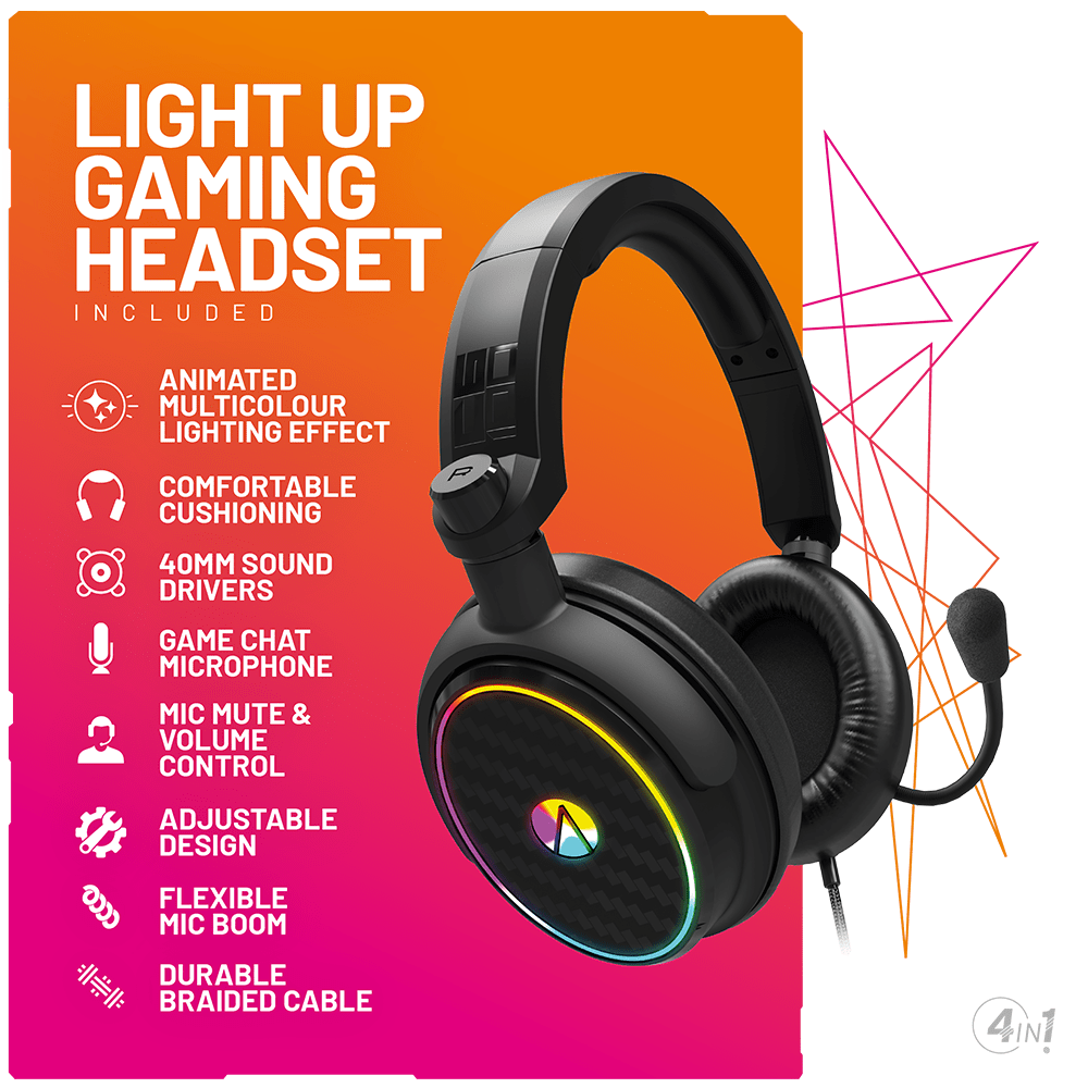 Stealth Light Up Gaming Setup Bundle – Keyboard, Mouse, Mouse Pad, C6 ...